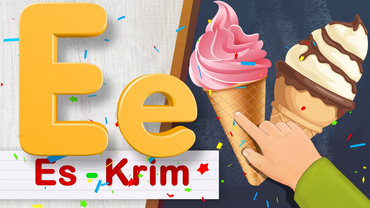 Streaming Sarah Playschool - Belajar Alfabet - Belajar huruf E untuk ...