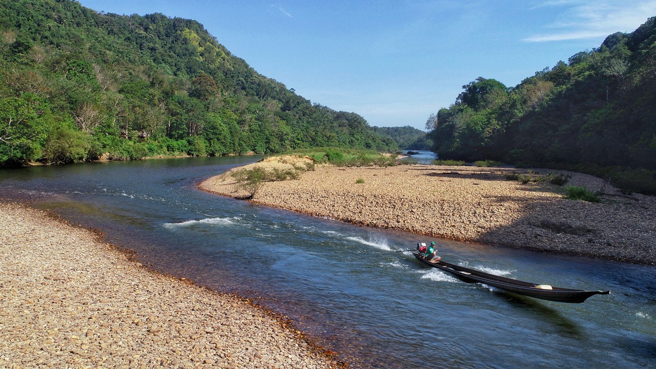 Streaming Mengarungi Sungai Subayang di Kampar Kiri Hulu Riau. | Vidio